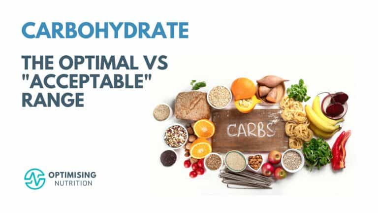 Carbohydrates: Optimal vs Acceptable Macronutrient Distribution Range ...
